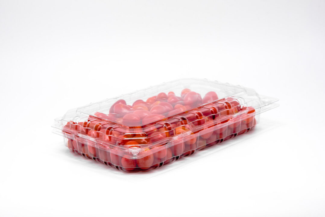 2 lb. Campari Tomato Clear PET Clamshell - Royal Interpack